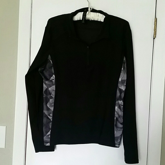 RBX | Tops | Rbx Black Print 4 Zip Athleisure Top Sz Xl | Poshmark